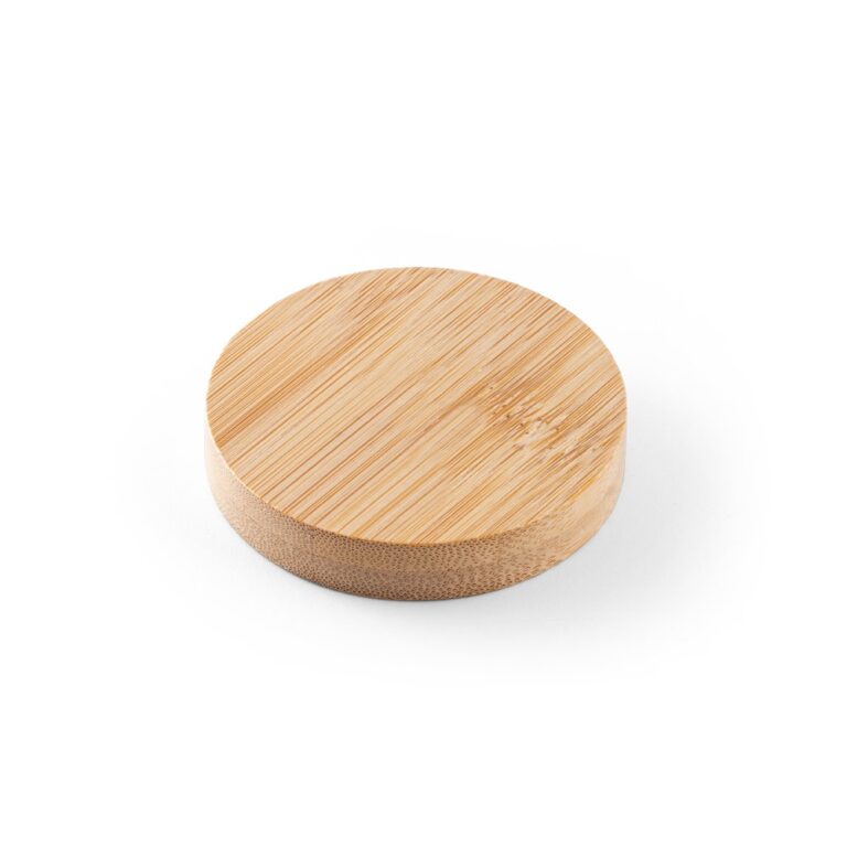 AMCHUR bamboo coaster with opener Ø65x11mm - decorated with your logo