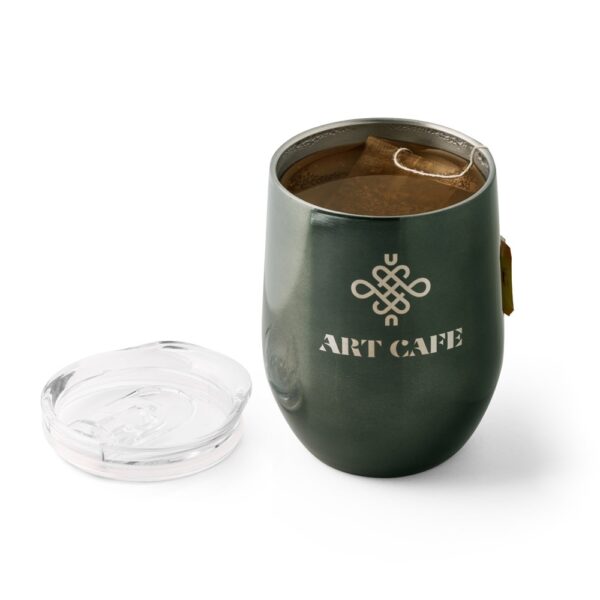 RONDE stainless steel travel cup 88x112mm - branded with your logo
