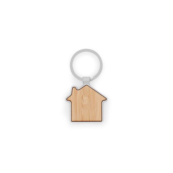 GASTON HOUSE house-shaped keyring - Iron - decorated with your logo