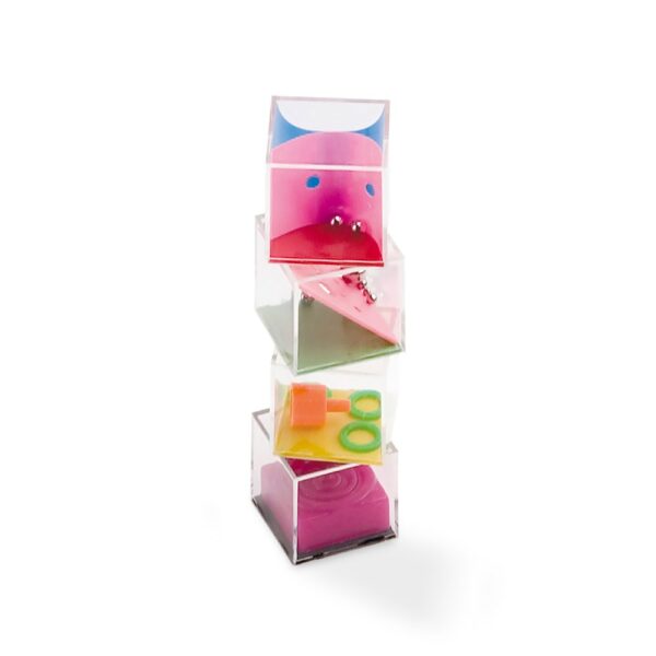 GAMY plastic cube games set - printed with your logo