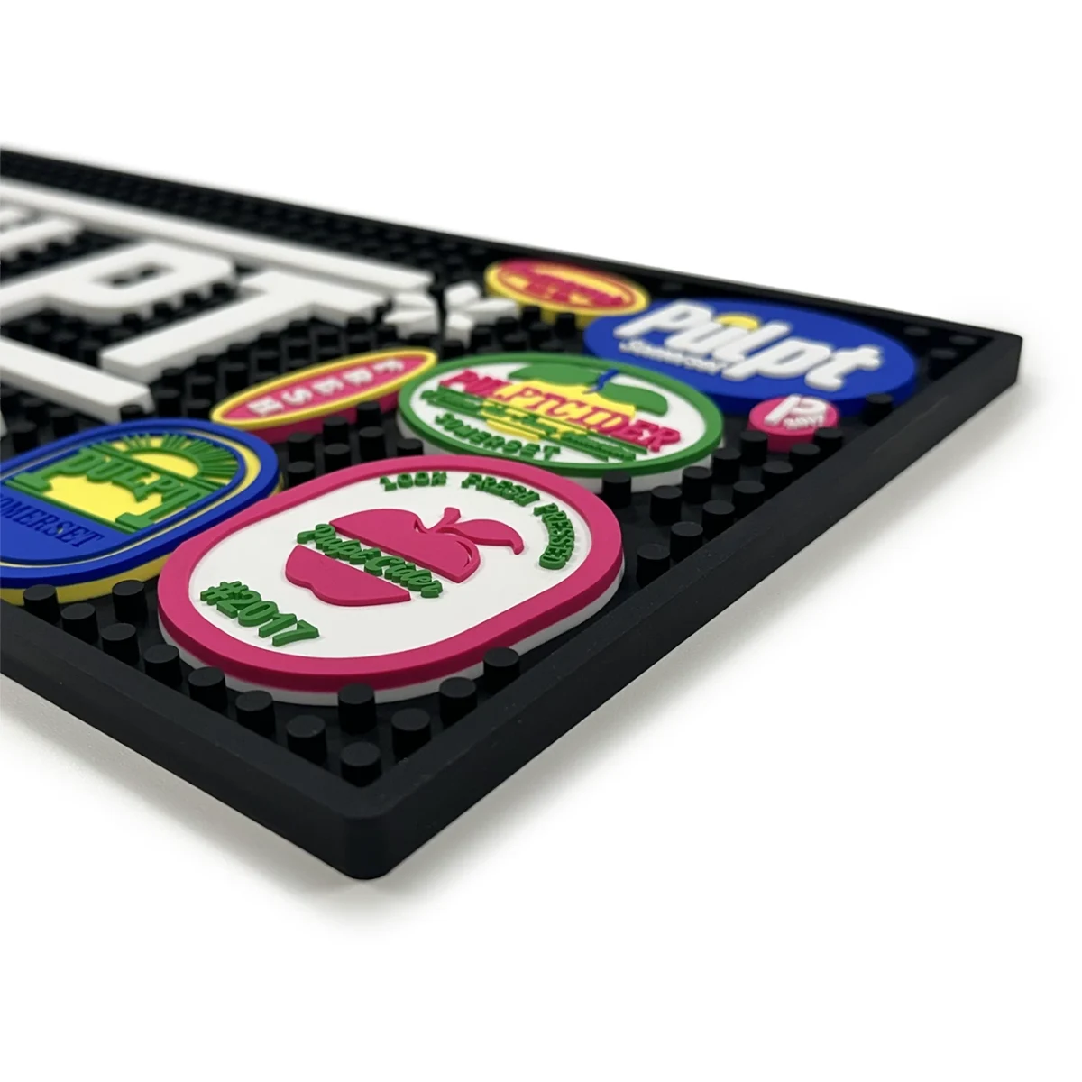 Custom PVC Bar Mat 60 x 20cm | Moulded Branding | MOQ 100